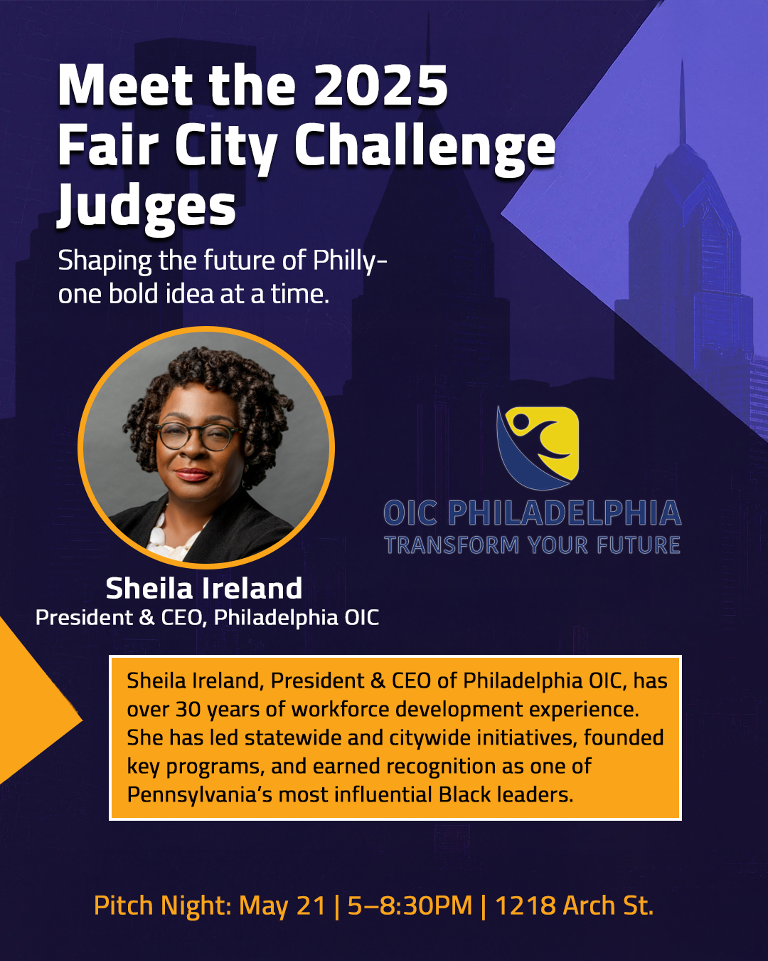 Meet the Judges of the Fair City Challenge 2025 | Economy League of ...
